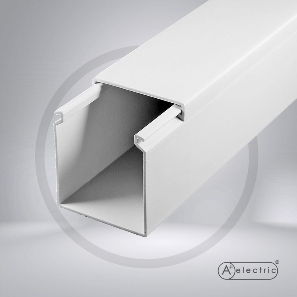 40x40 Mini Cable Trunking - A Plus Plastic & Electric