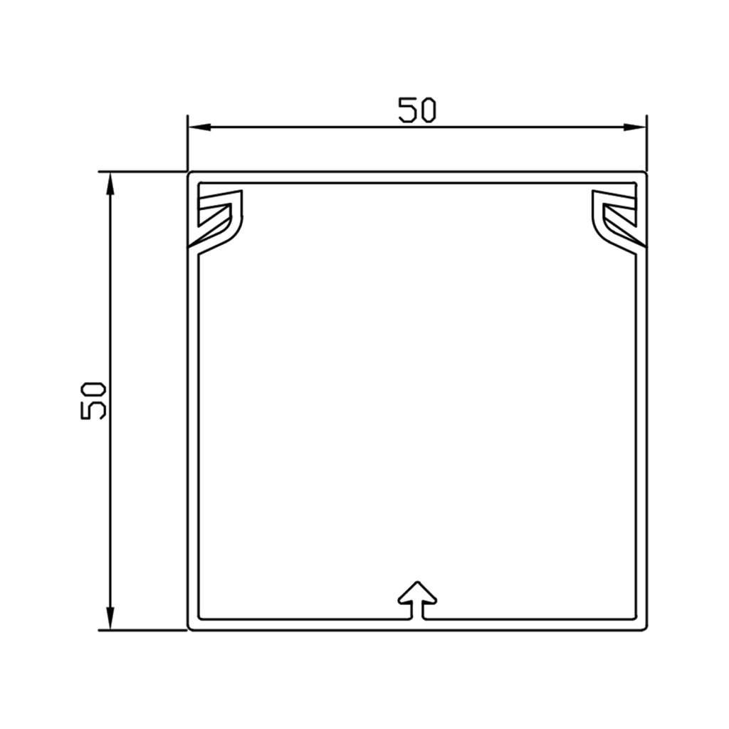 50x50 Midi Cable Trunking - A Plus Plastic & Electric