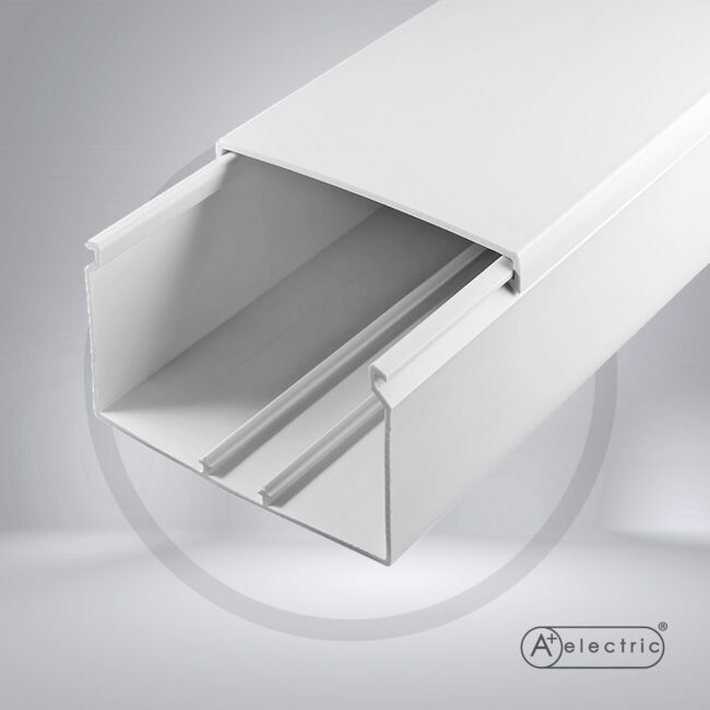 80x40 Midi Cable Trunking - A Plus Plastic & Electric