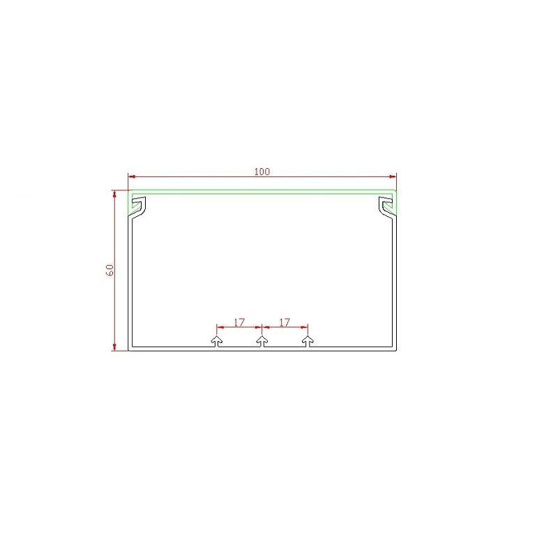 100x60 Maxi Cable Trunking - A Plus Plastic & Electric