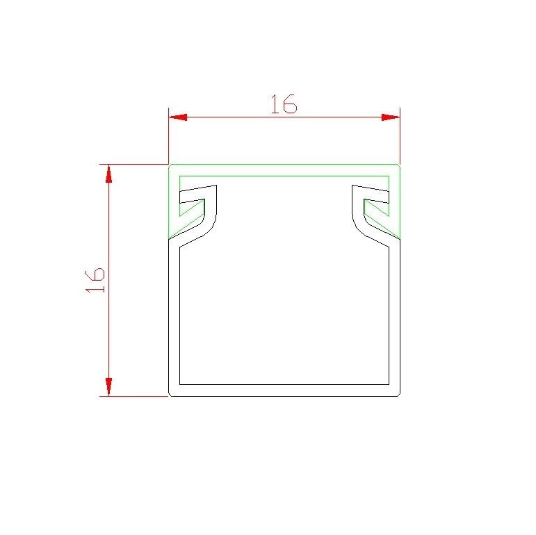16x16 Mini Cable Trunking - A Plus Plastic & Electric